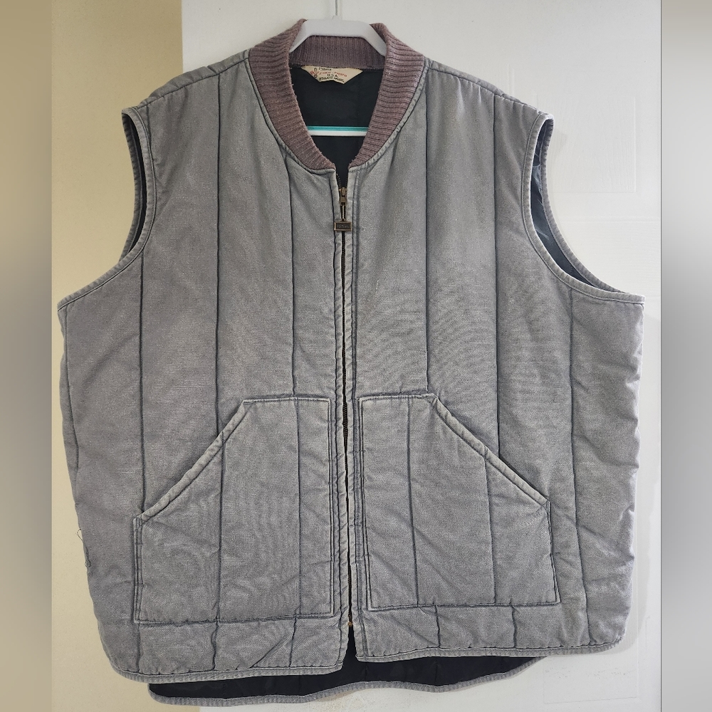 Rare Vintage 1950's Insulated Sports Vest With Pockets - Gem